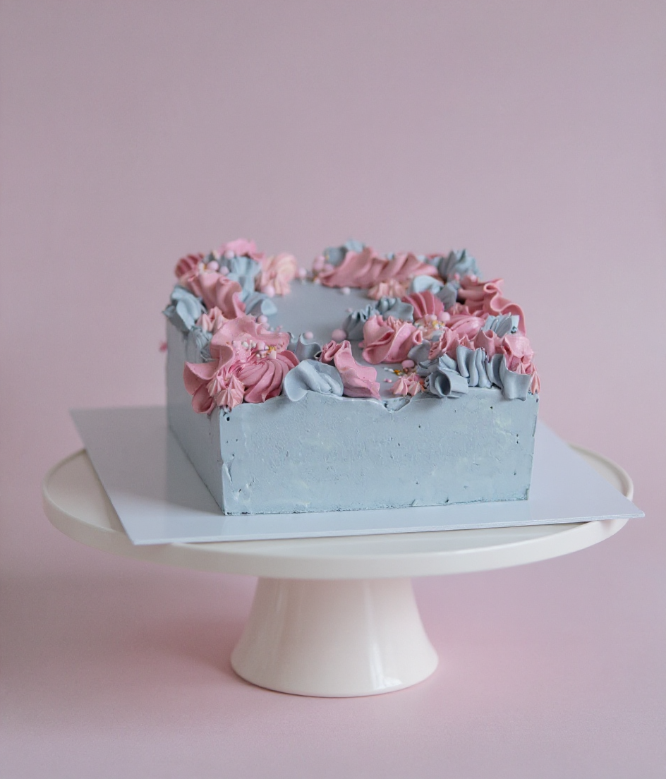 Party Slab Cake -Ruffles and rosettes Birthday Party | Illawarra based ...